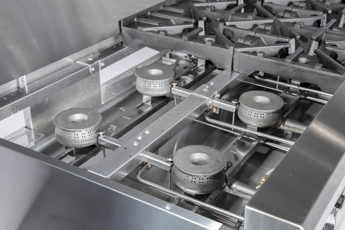 Ultimate Range, Gas, 60", 3 Star/Saute Burners Front, 3 Non-Clog ...